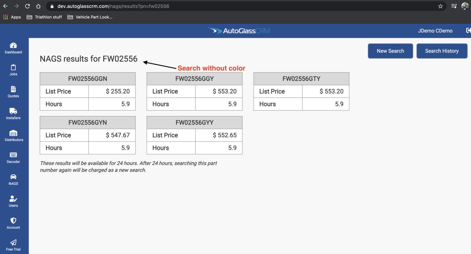 NAGS Licensing Per Search and Monthly Subscriptions - AutoGlassCRM